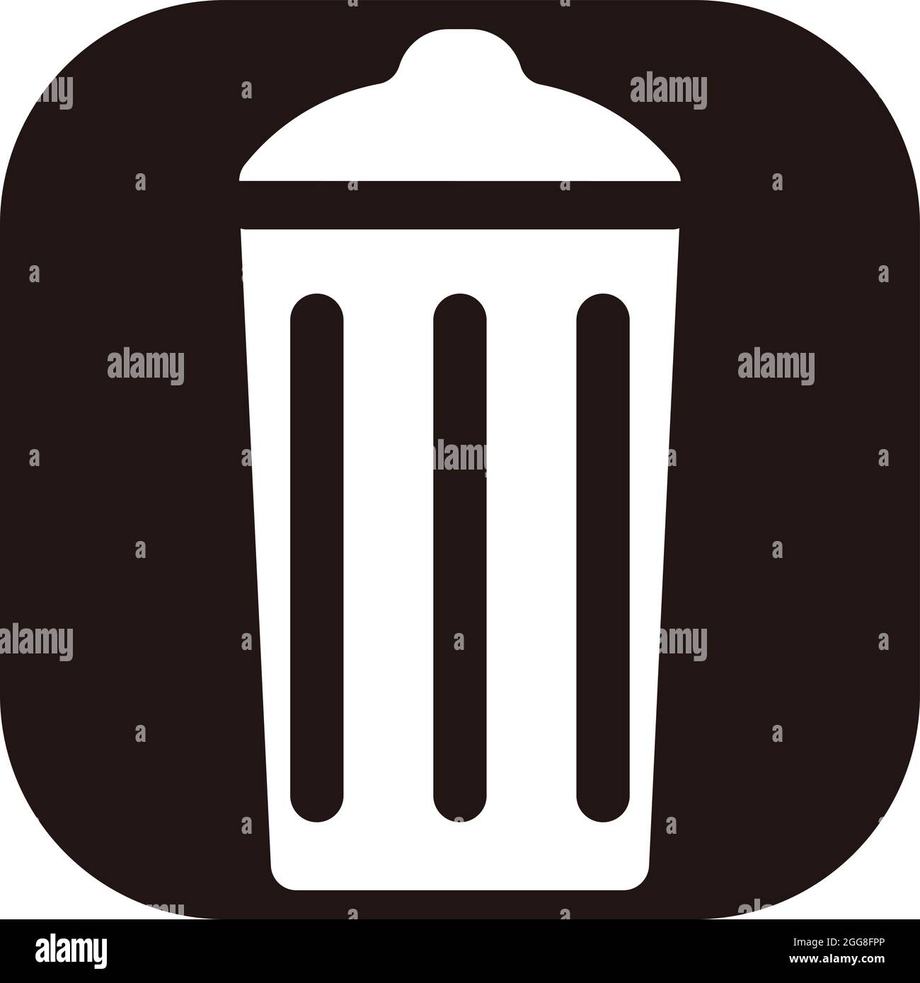 Internet trash bin, illustration, vector on a white background Stock ...