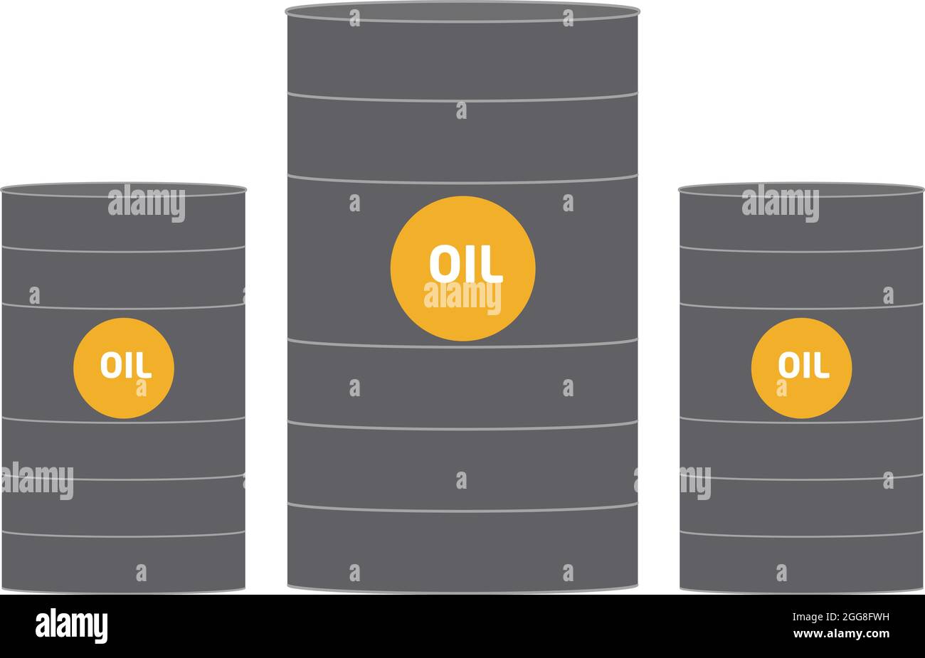 Oil tanks, illustration, vector on a white background Stock Vector ...