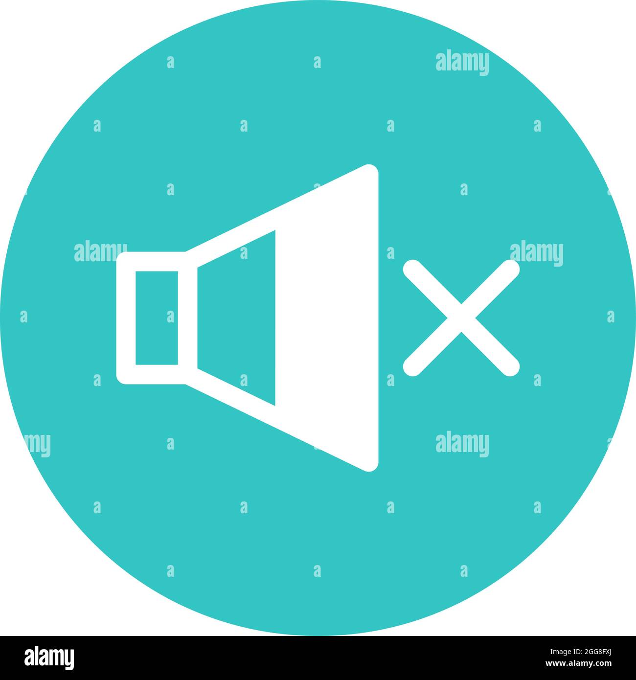 Mute sound, illustration, vector on a white background Stock Vector ...