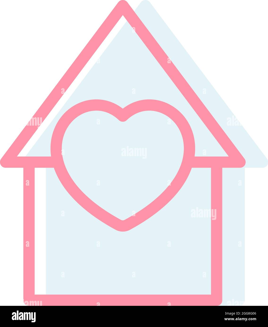 Wedding house, illustration, vector on a white background Stock Vector ...