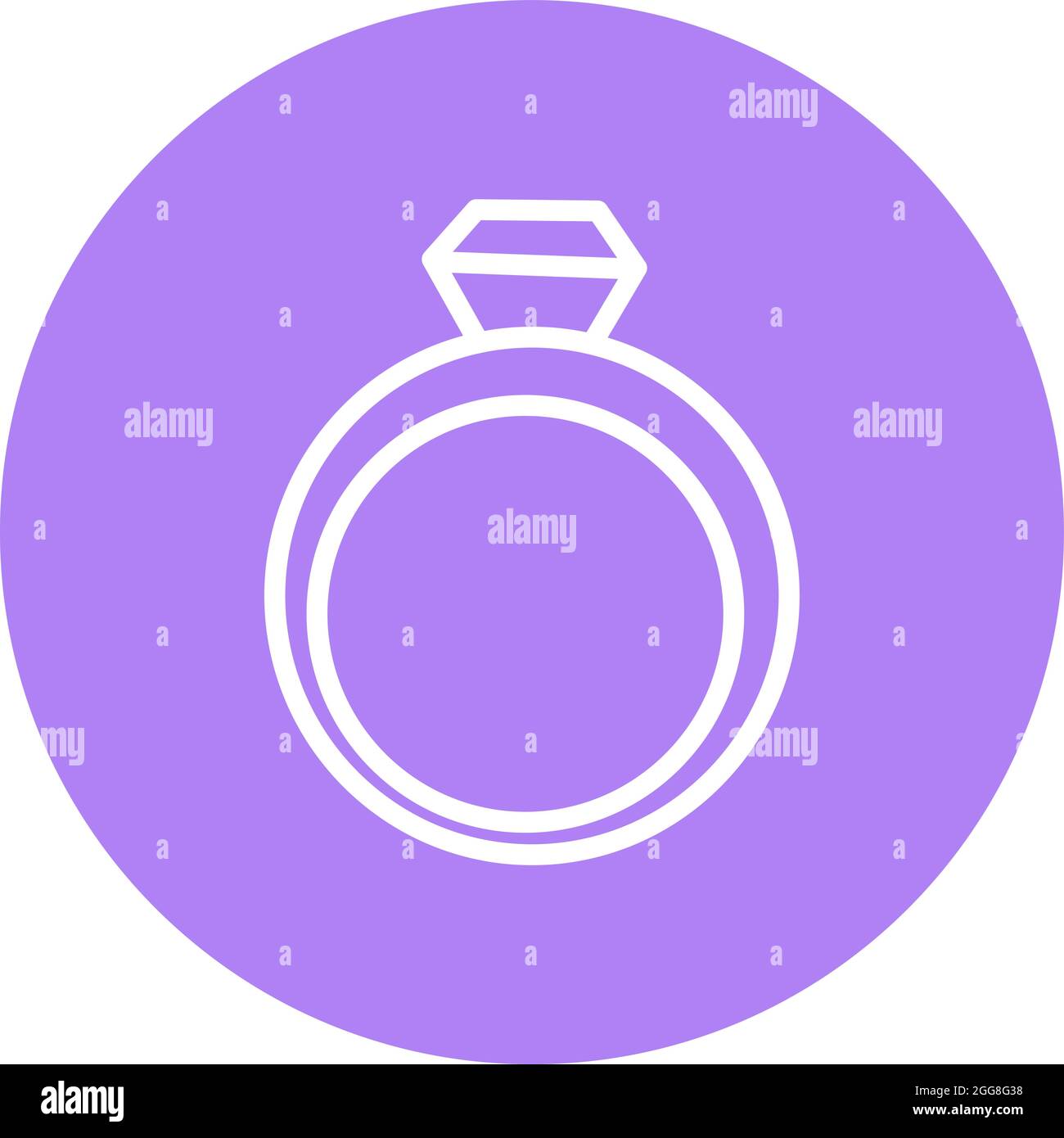 Proposal ring, illustration, vector on a white background Stock Vector ...