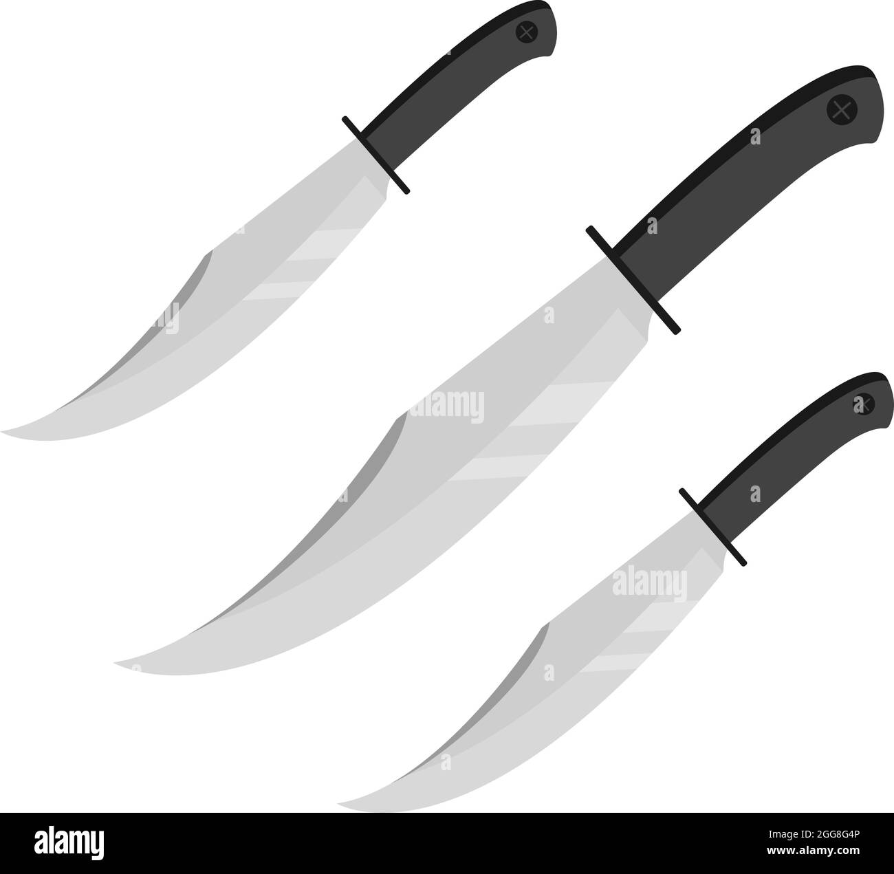 Three knives Stock Vector Images - Alamy