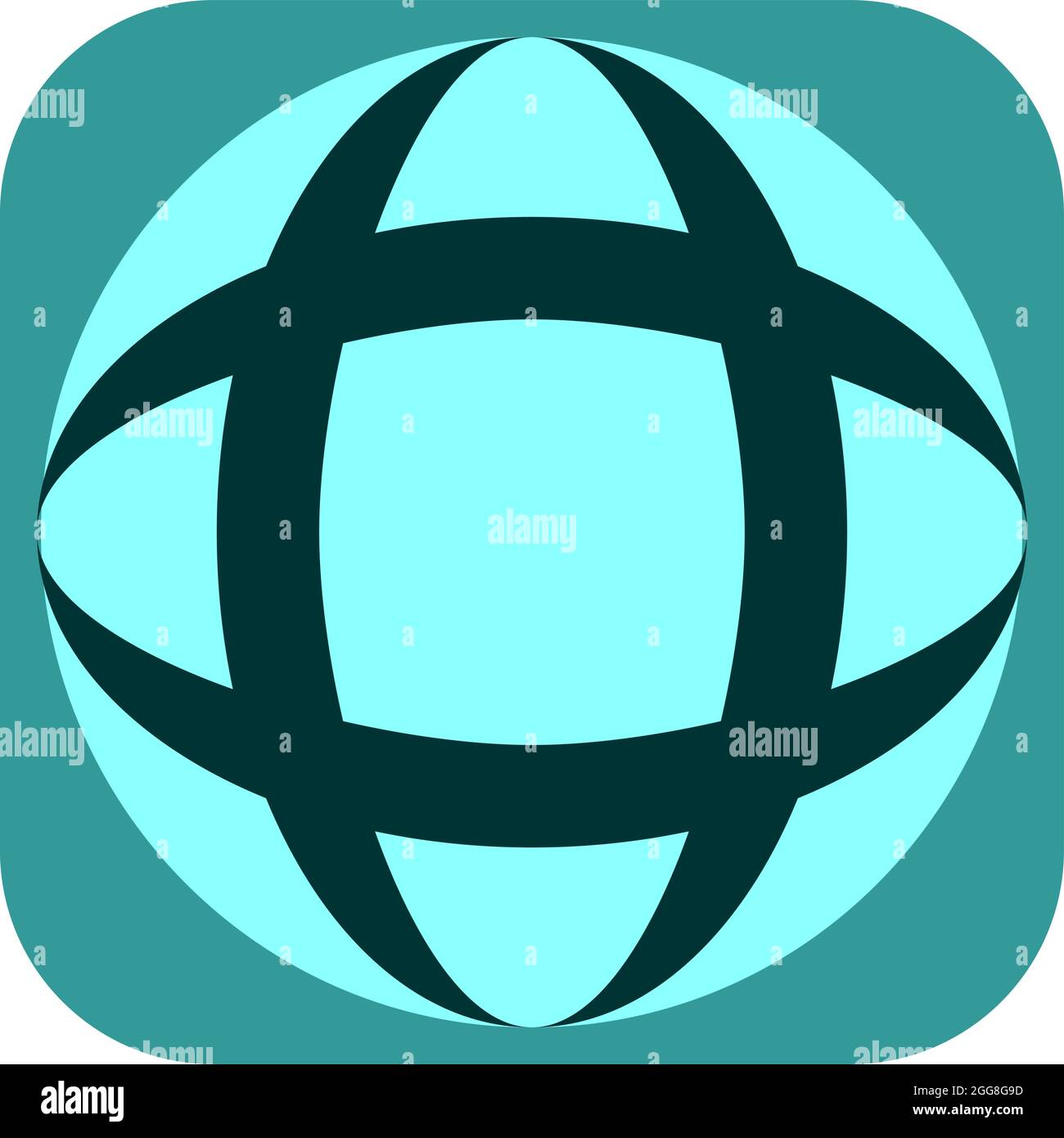 Grid world map on blue Stock Vector Images - Alamy