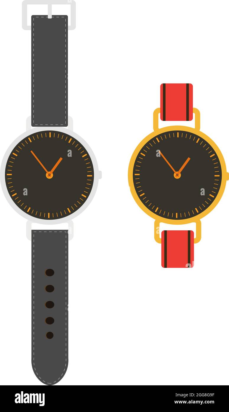 Illustration watches Stock Vector Images - Alamy