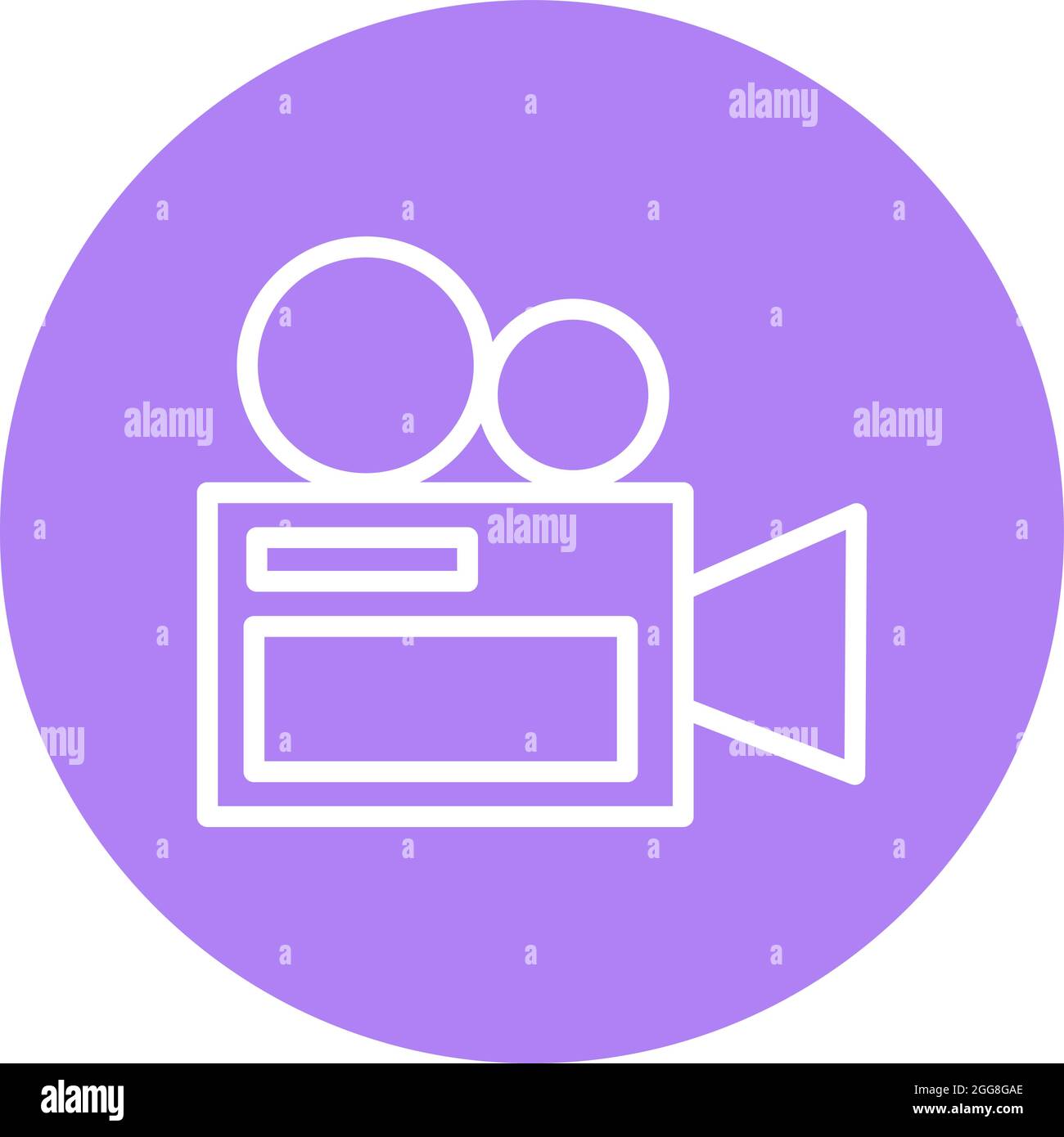 Wedding video camera, illustration, vector on a white background Stock ...
