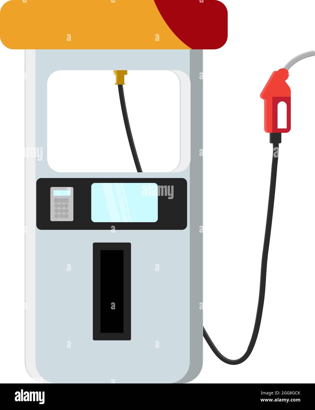 Petrol pump, illustration, vector on a white background Stock Vector ...