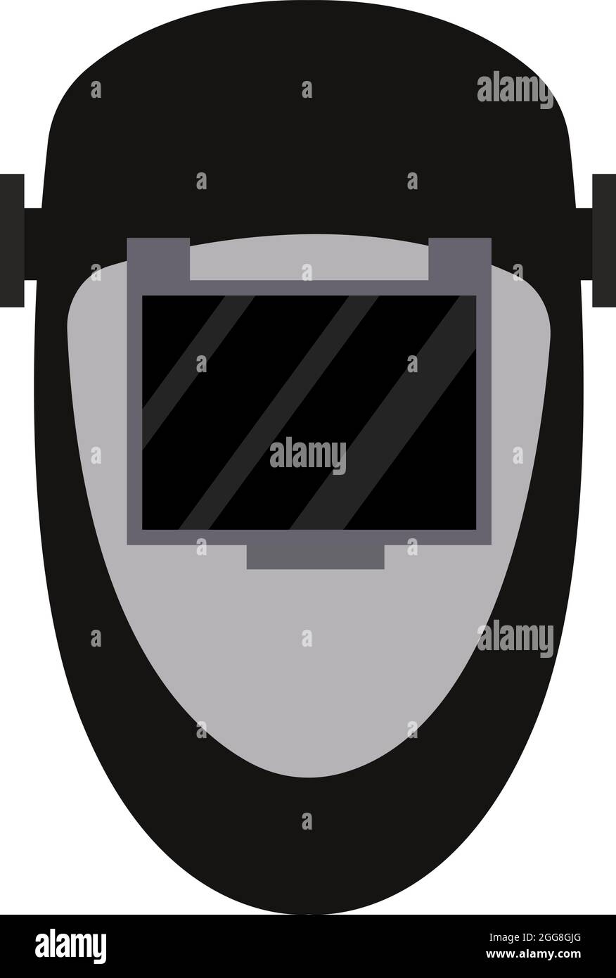 Welding shield, illustration, vector on a white background Stock Vector ...
