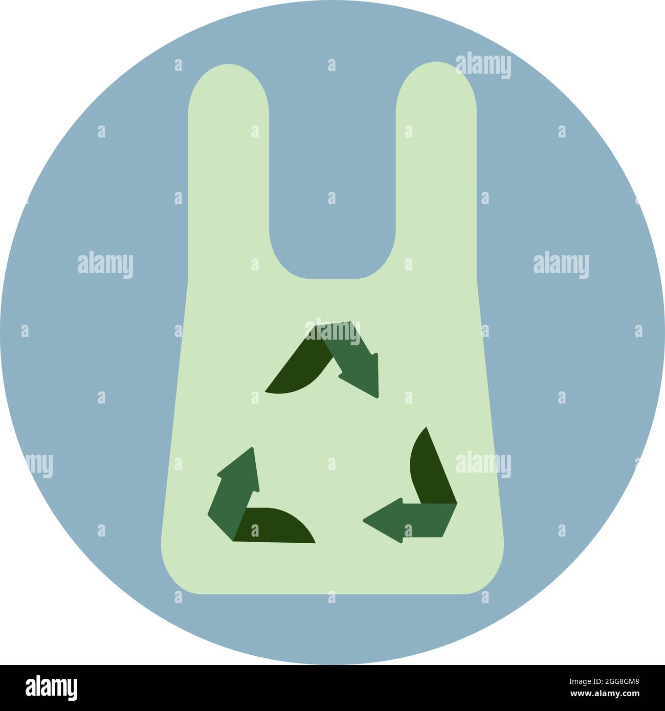 Bag recycle, illustration, vector on a white background Stock Vector ...