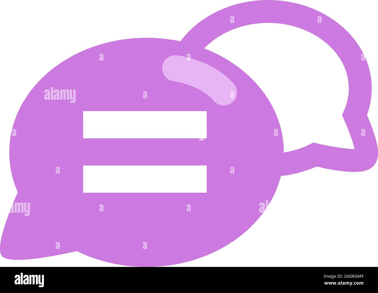 Purple chat, illustration, vector on a white background Stock Vector ...