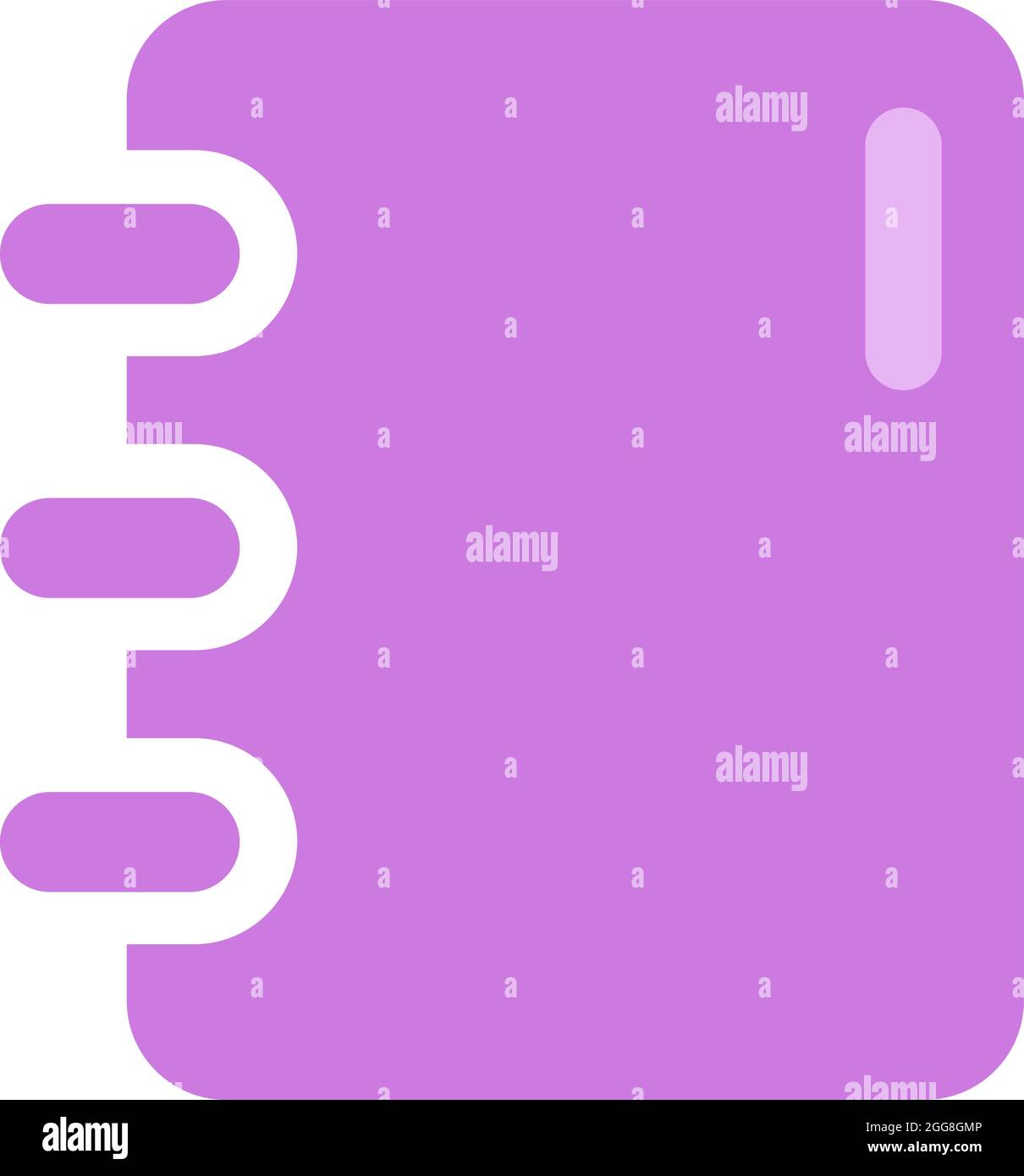 Purple notes, illustration, vector on a white background Stock Vector ...