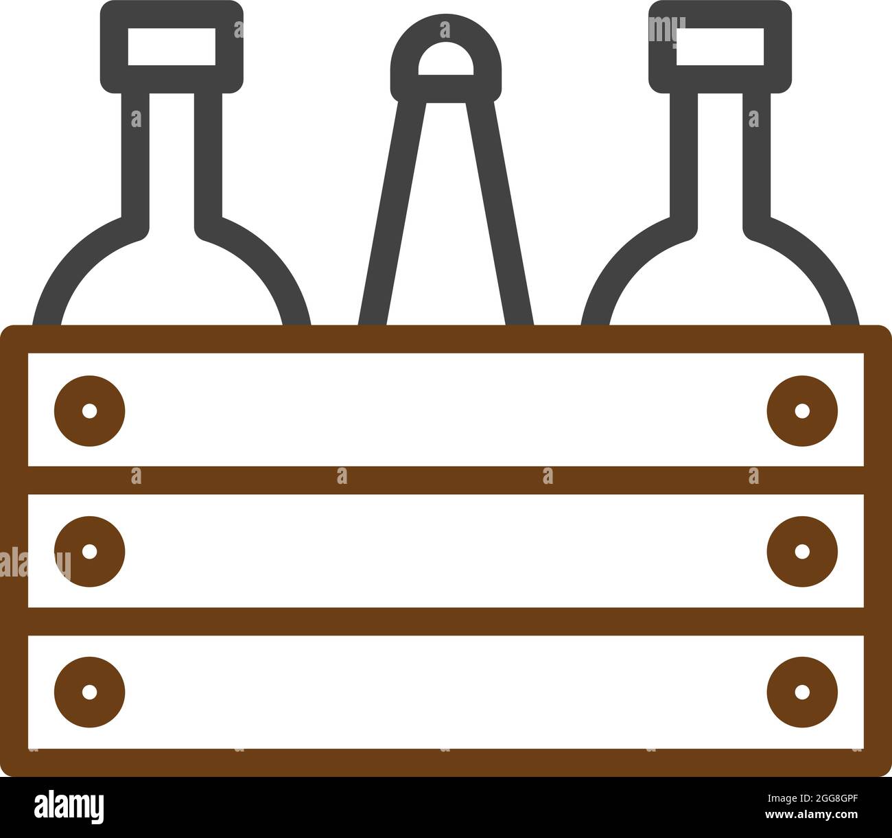 Three white wine bottles Stock Vector Images - Alamy