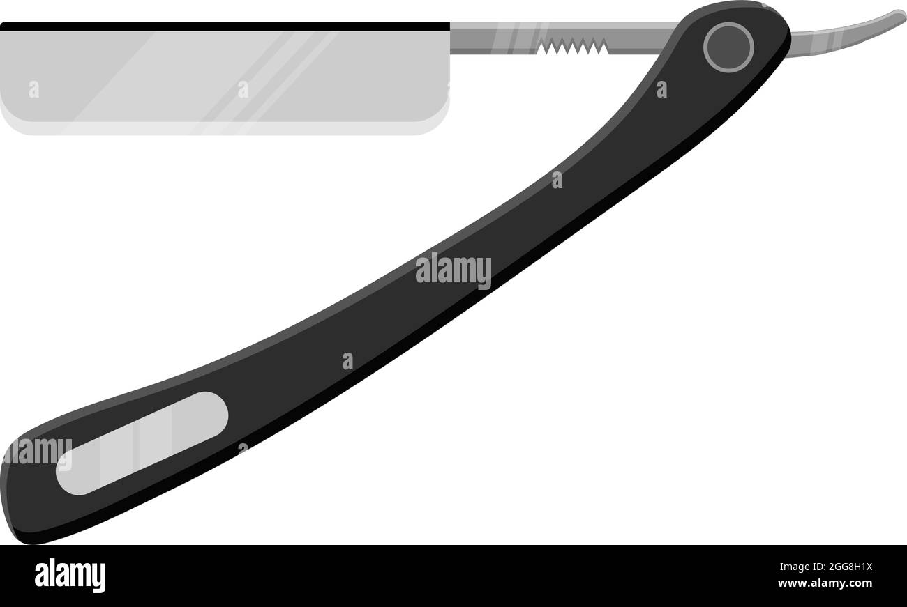 Sharp razor, illustration, vector on a white background Stock Vector ...