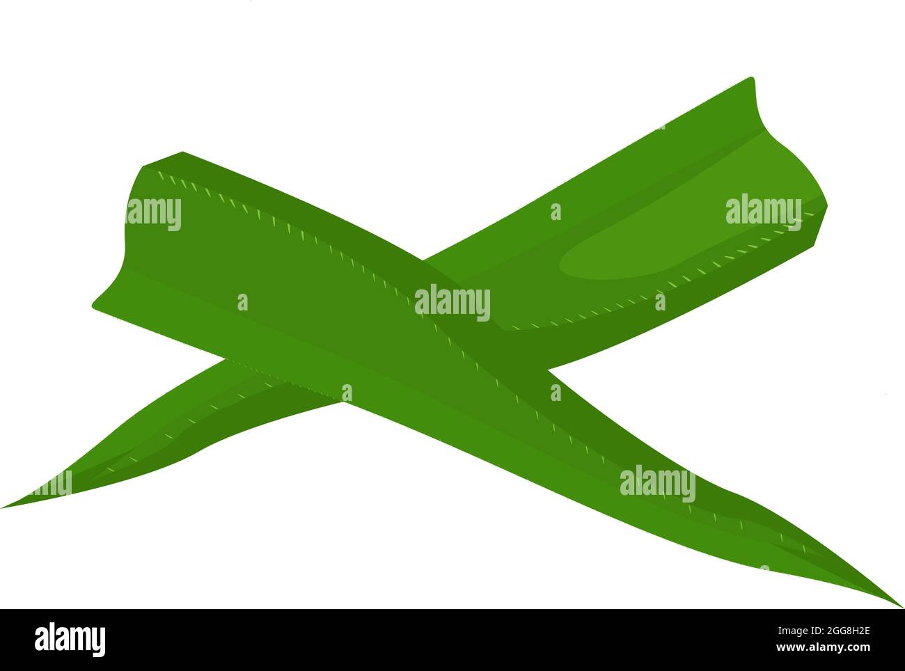 Green aloe leaf on Stock Vector Images - Alamy