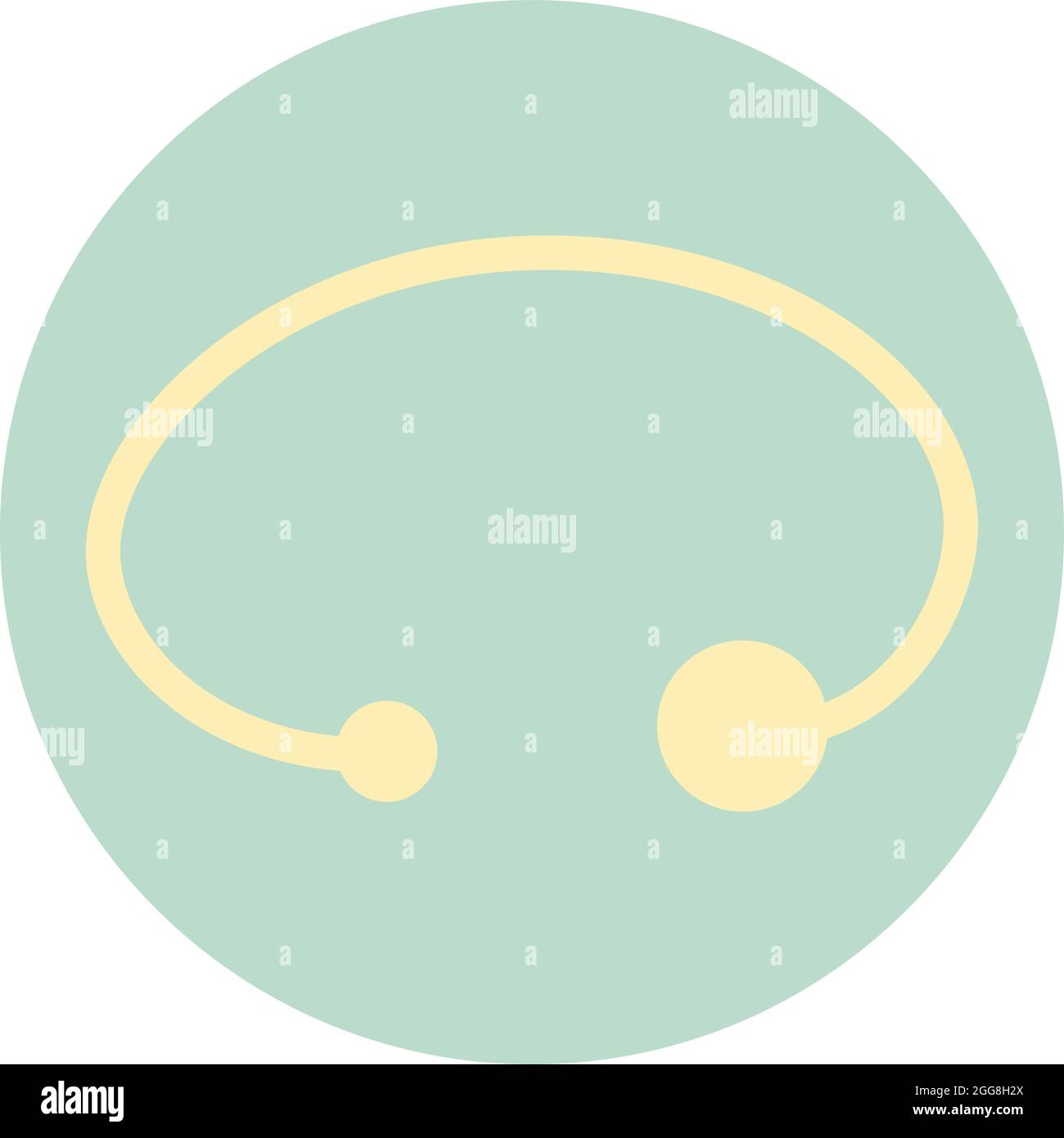 Golden bracelet,illustration, vector, on a white background Stock ...