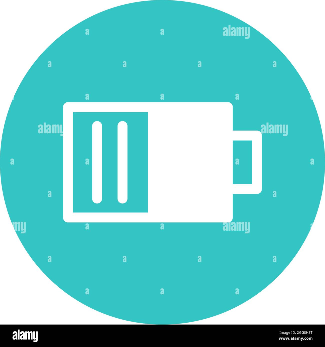Full battery, illustration, vector on a white background Stock Vector ...