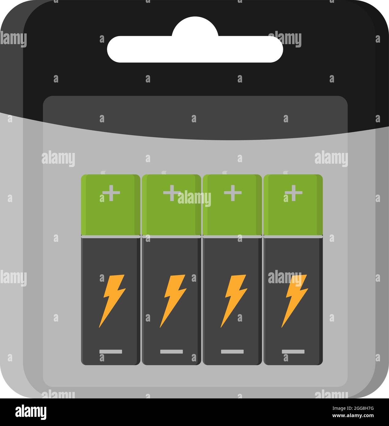 Black batteries Stock Vector Images - Alamy