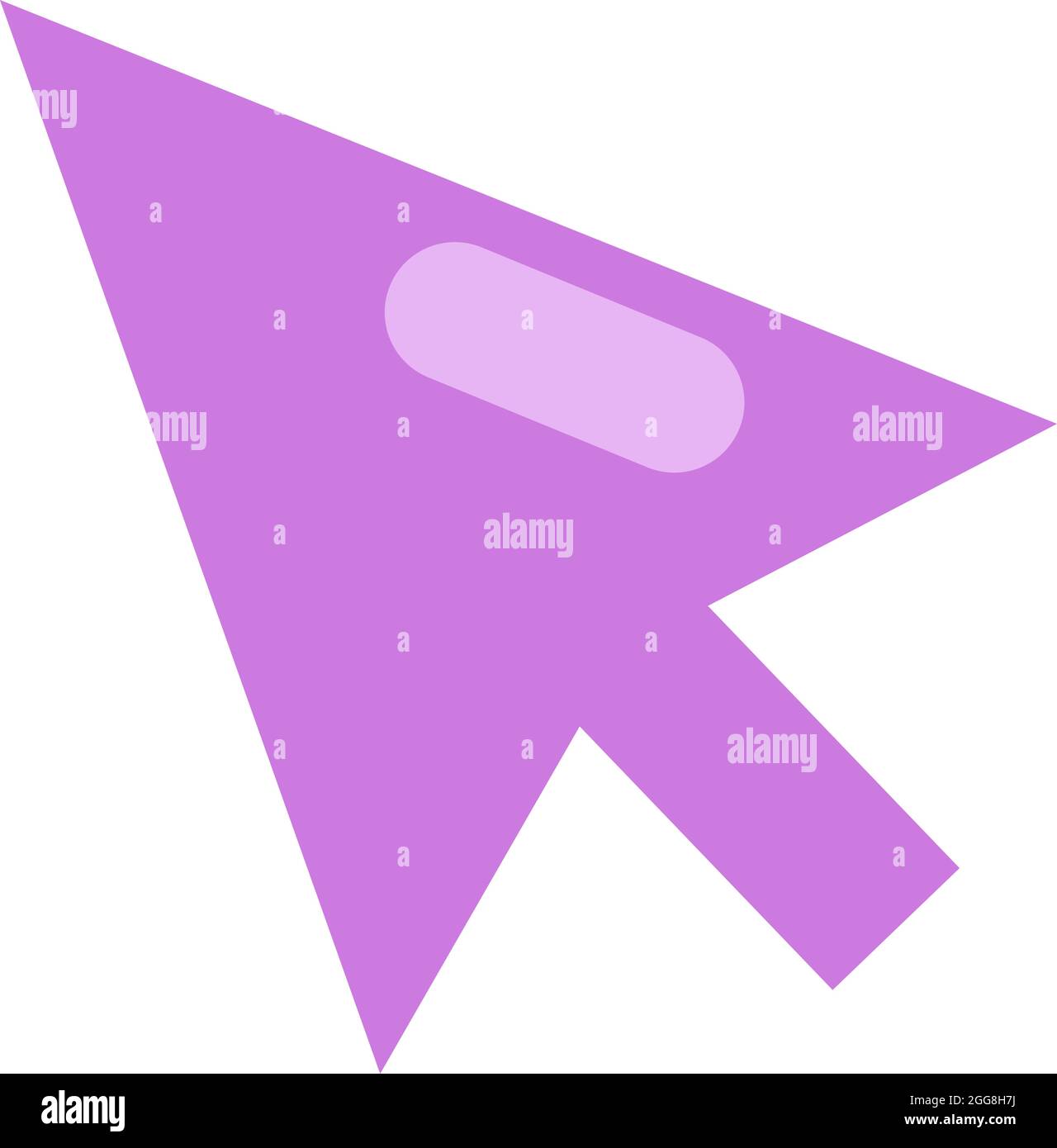 Purple cursor, illustration, vector on a white background Stock Vector ...