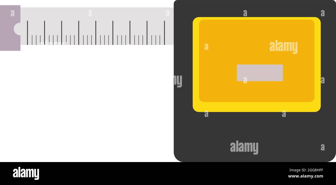 Measuring tape, illustration, vector on a white background Stock Vector ...
