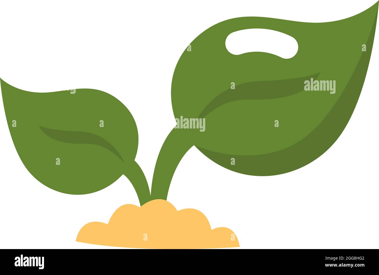 Green sprout,illustration, vector, on a white background Stock Vector ...