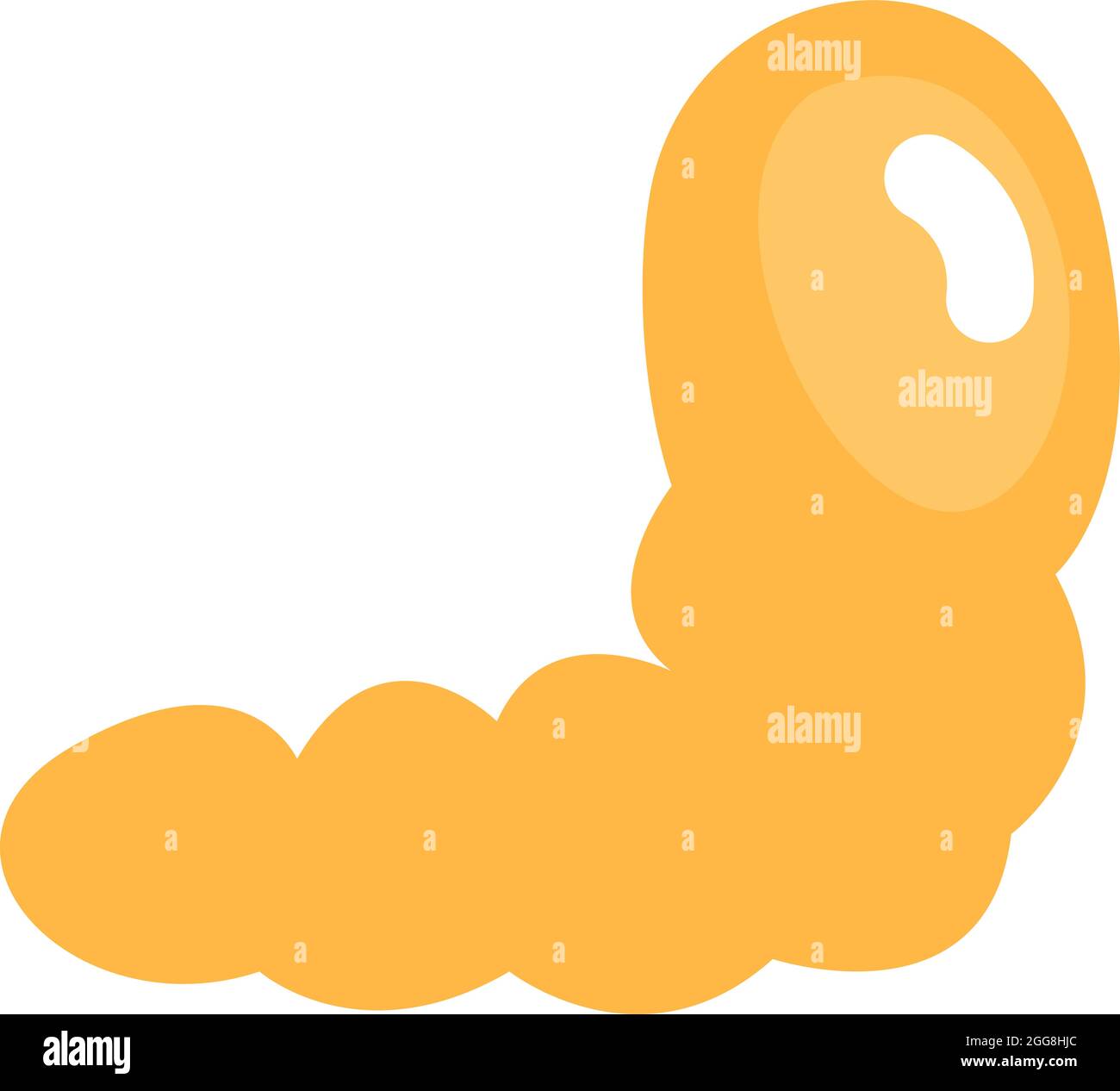 Yellow worm Stock Vector Images - Alamy