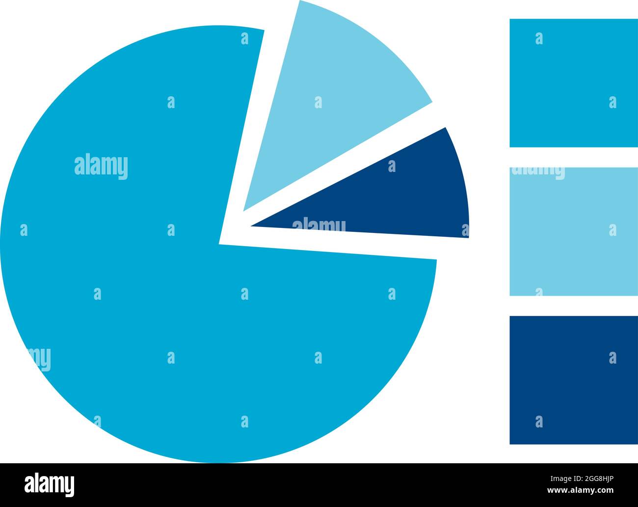 Analytics circle diagram, illustration, vector, on a white background ...