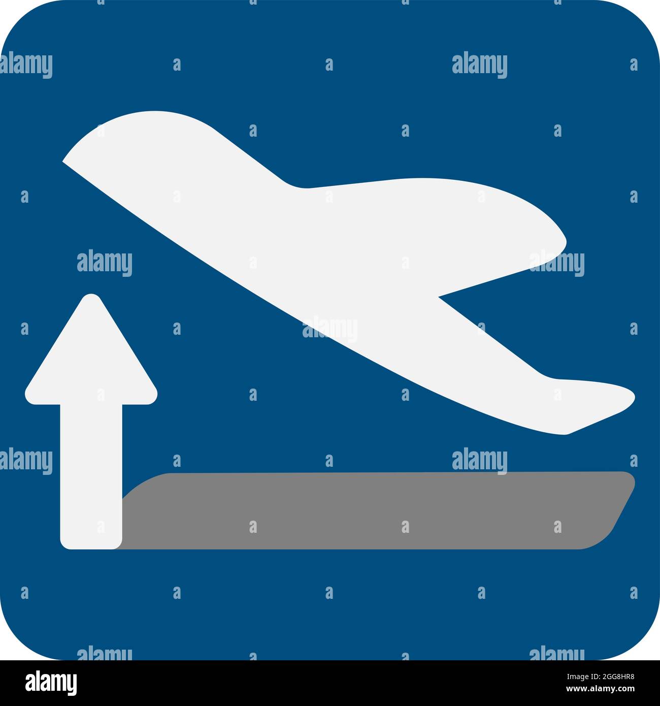 Airplane starting, illustration, vector, on a white background Stock ...
