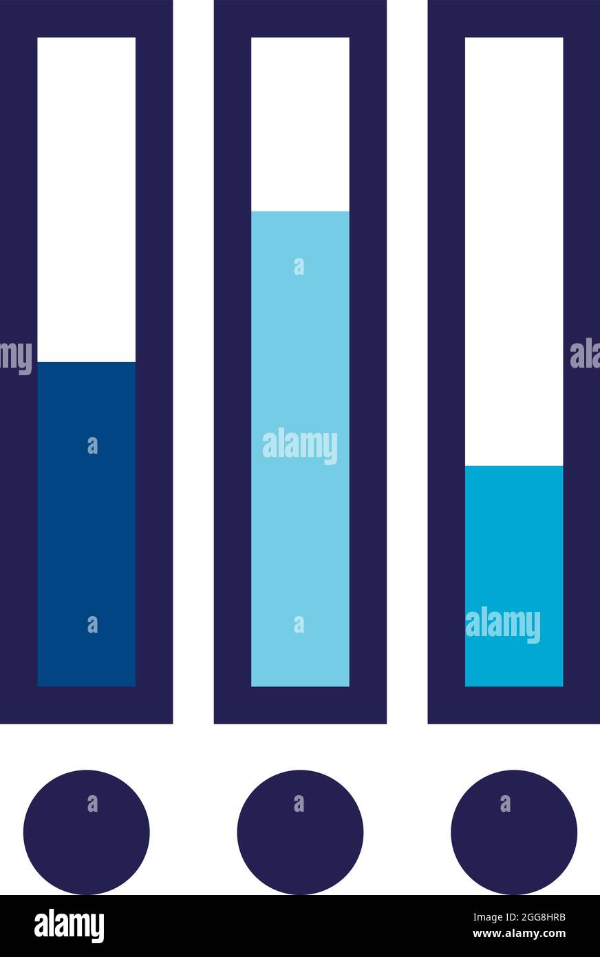 Analytics chart, illustration, vector, on a white background Stock ...