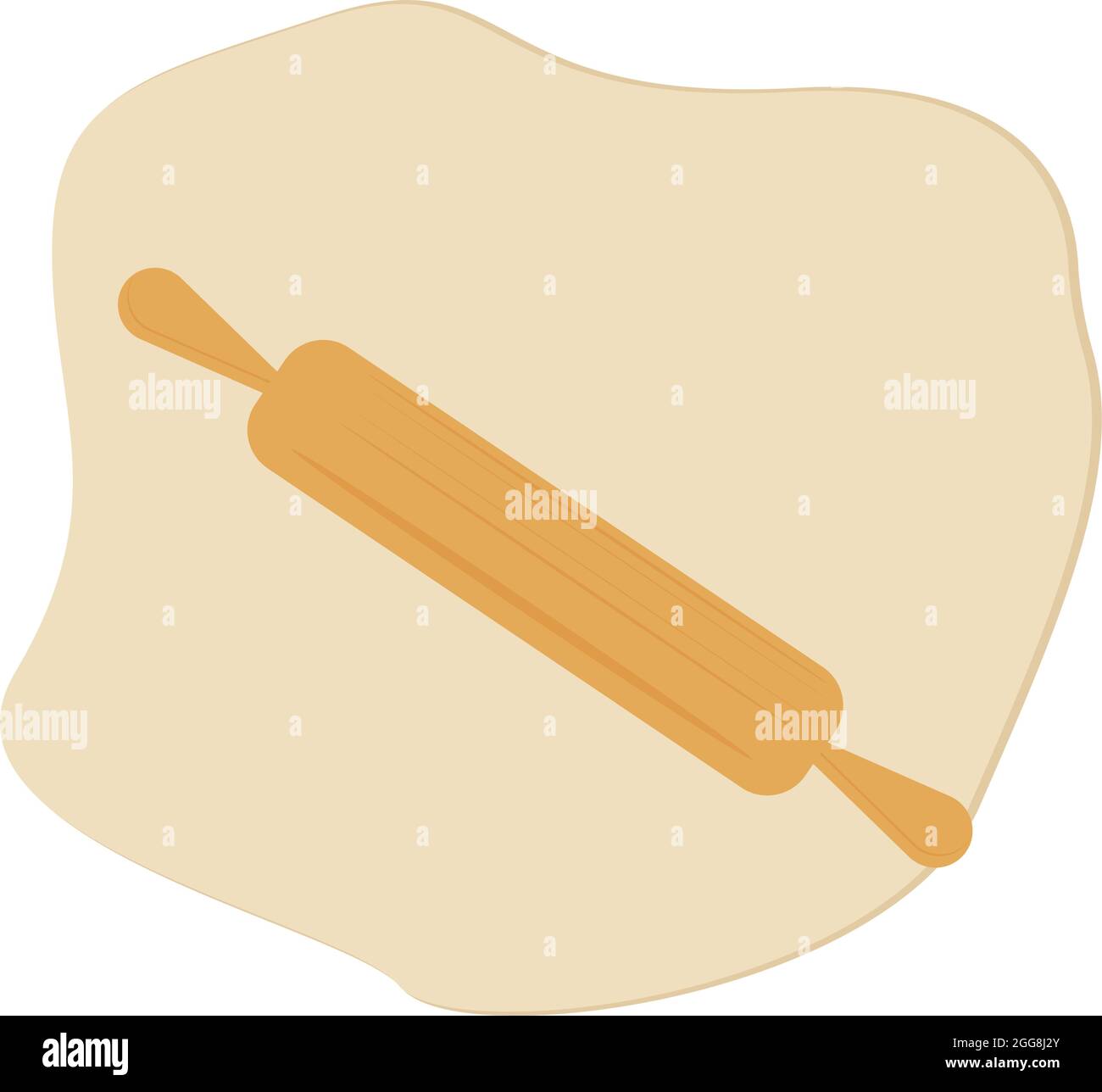 Rolling pin knife bowl Stock Vector Images - Alamy