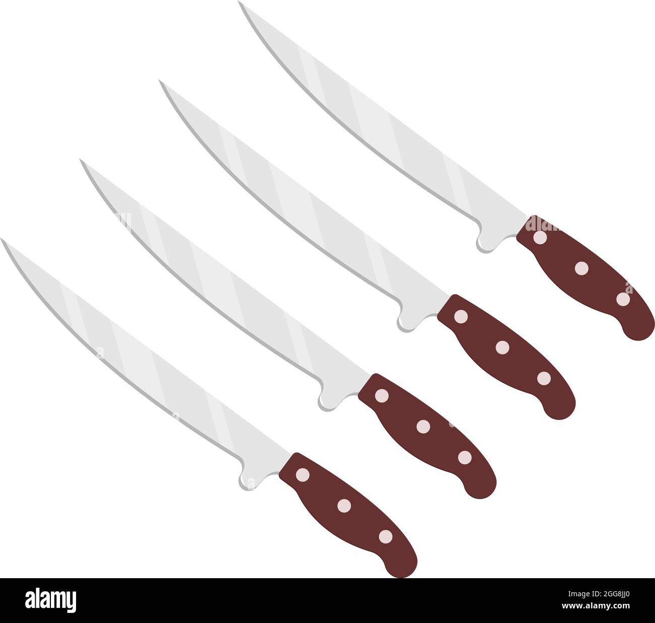 Table knives Stock Vector Images - Alamy