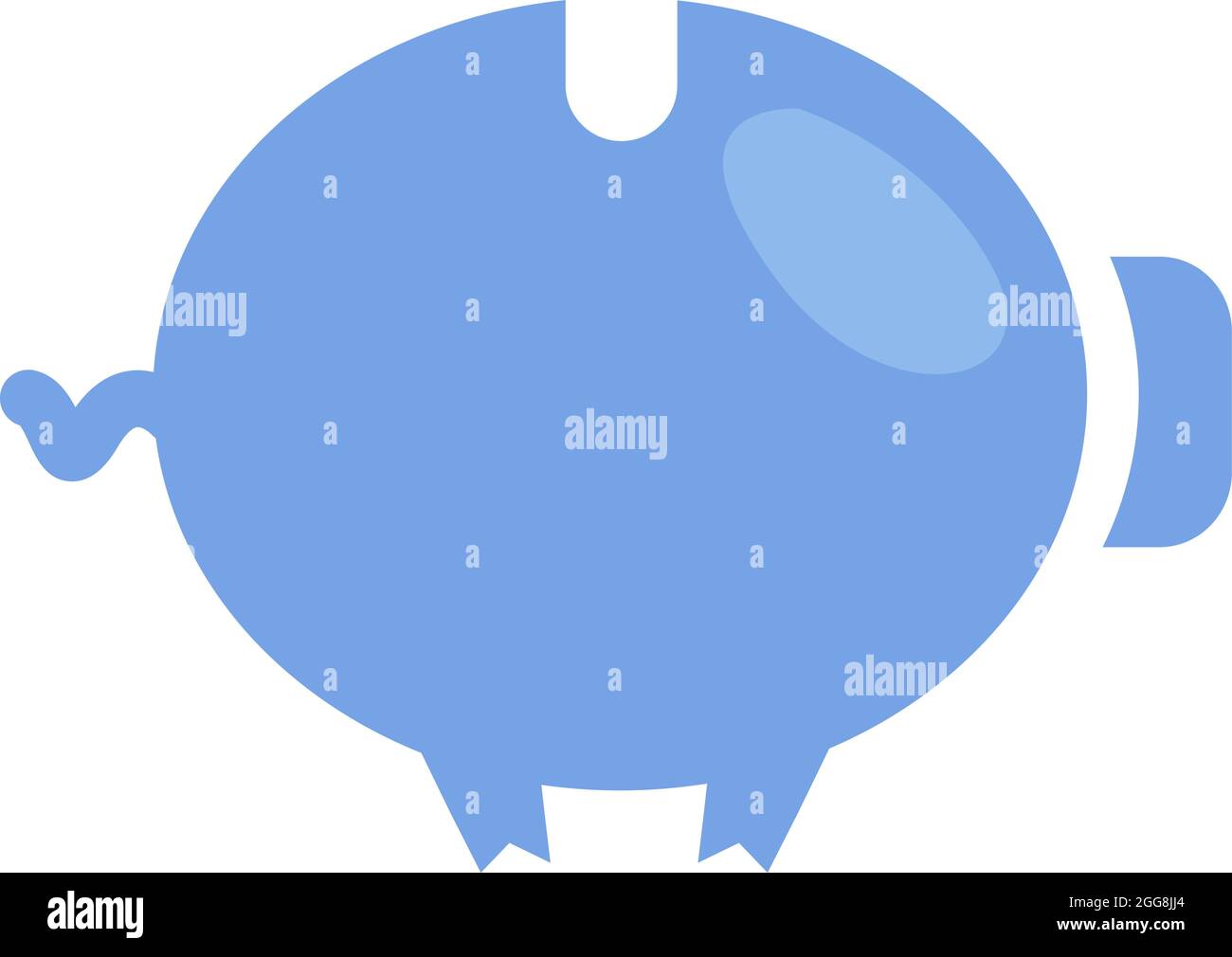 Blue piggy bank Stock Vector Images - Alamy