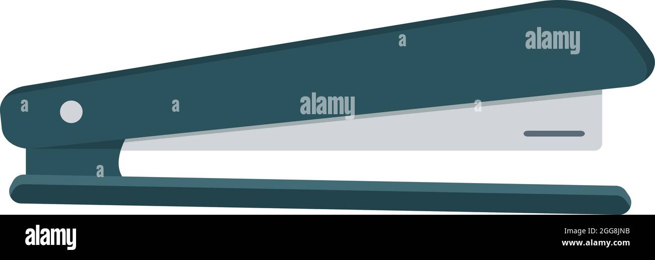 Blue stepler, illustration, vector on a white background Stock Vector ...