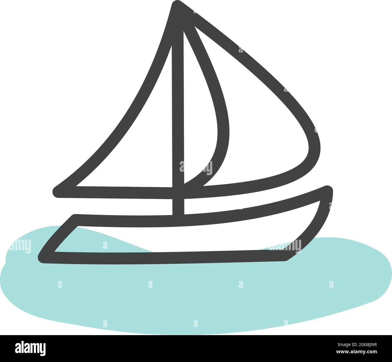 Simple Sailboat Clipart