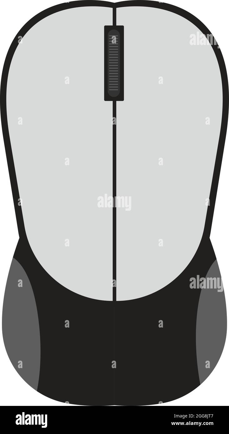 Computer mouse, illustration, vector on a white background Stock Vector ...