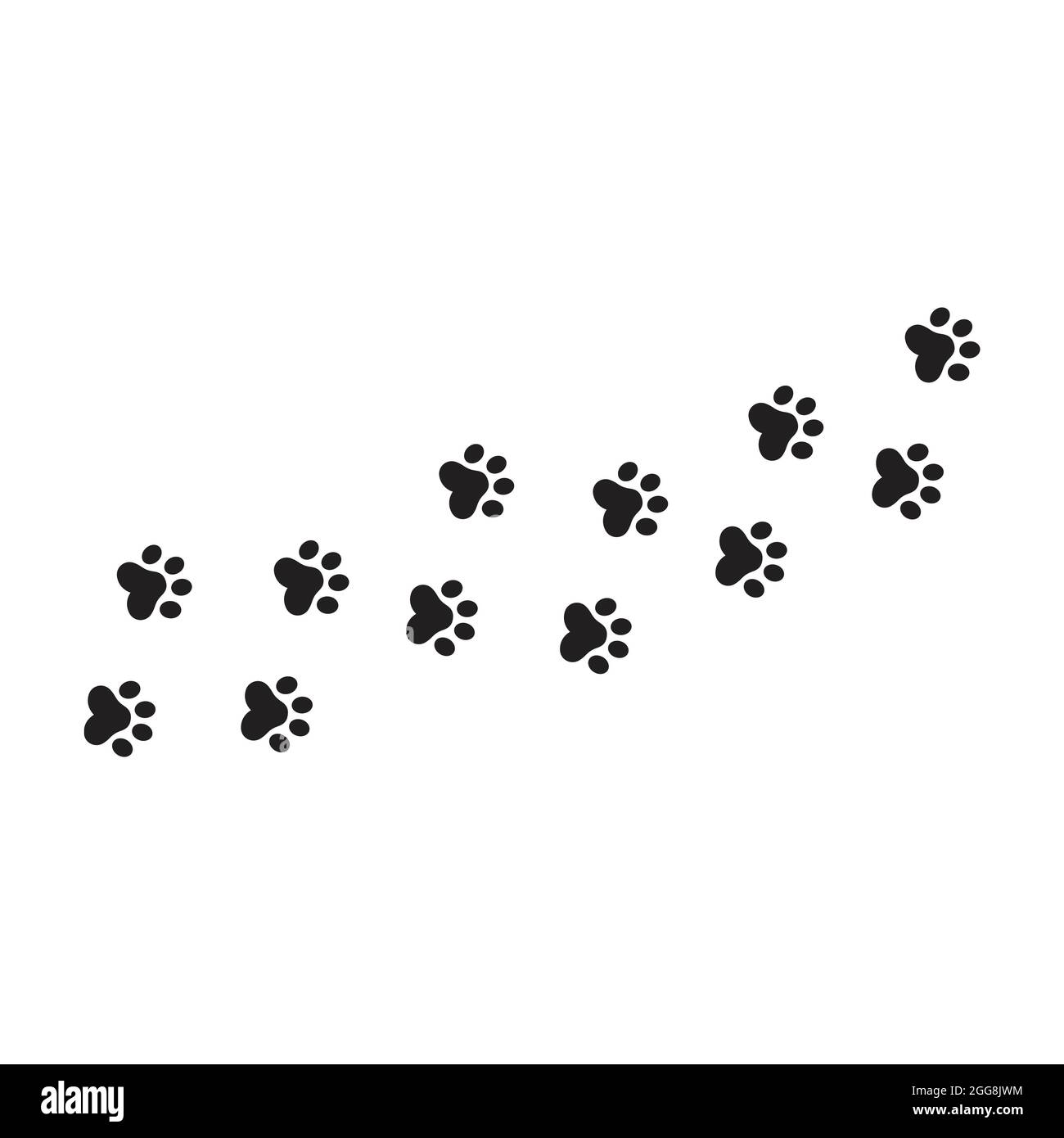 Paw Logo design vector illustration design template Stock Photo - Alamy