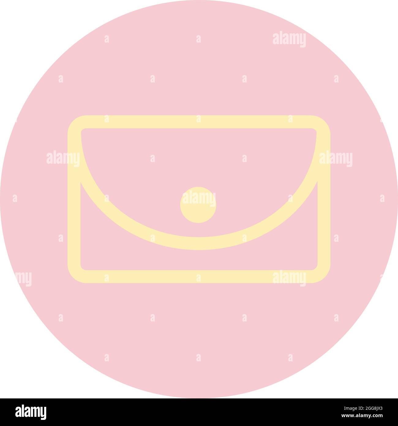 Yellow wallet,illustration, vector, on a white background Stock Vector ...