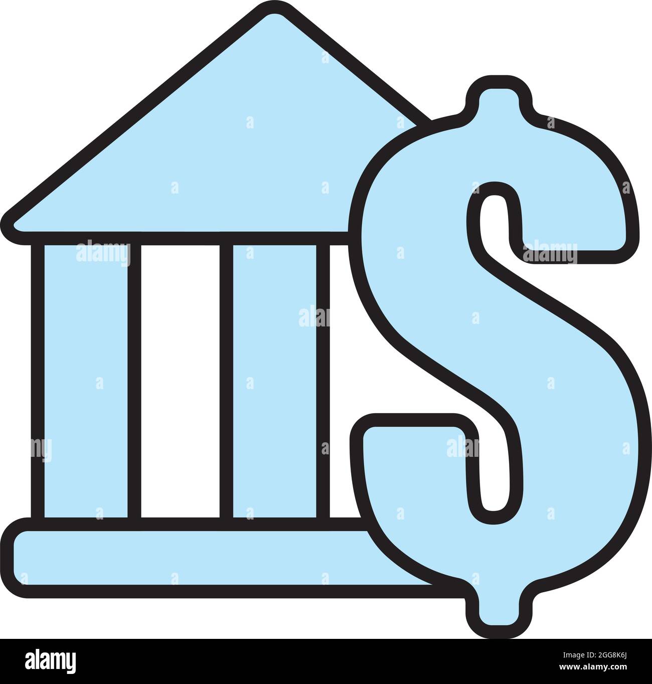 Money bank, illustration, vector, on a white background Stock Vector ...