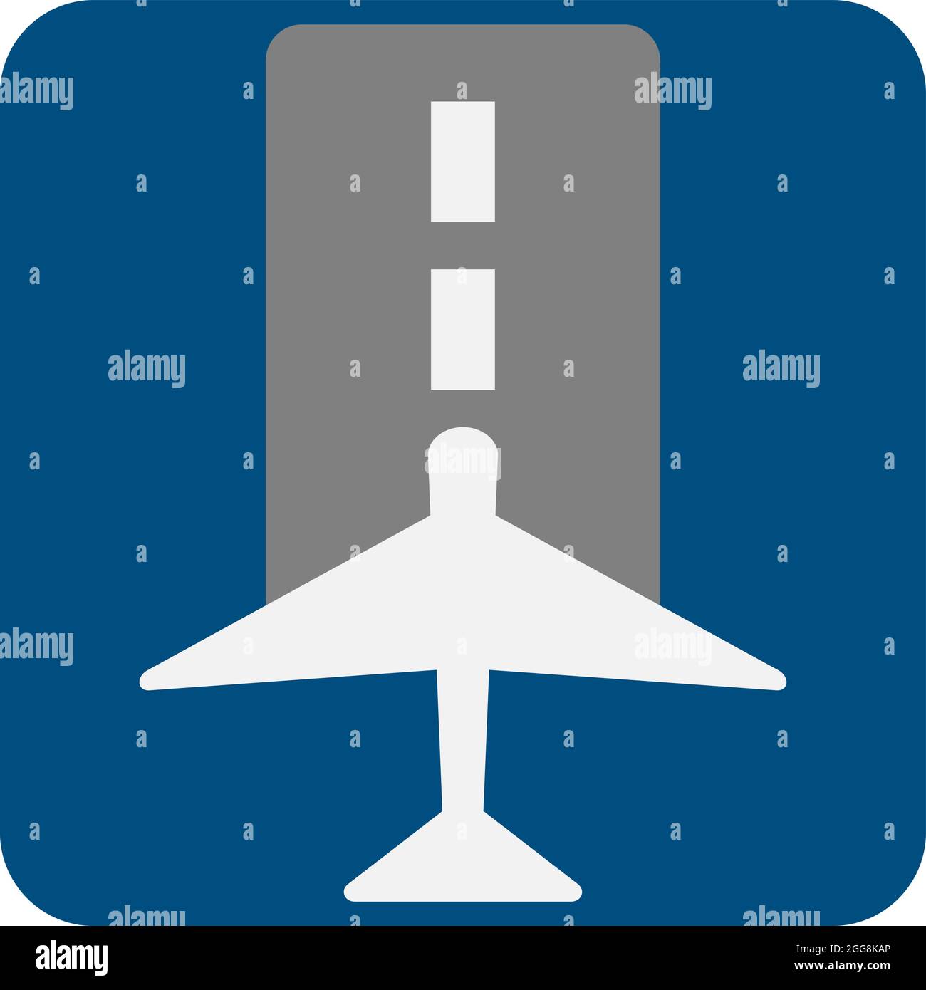 Airplane landing Stock Vector Images - Alamy