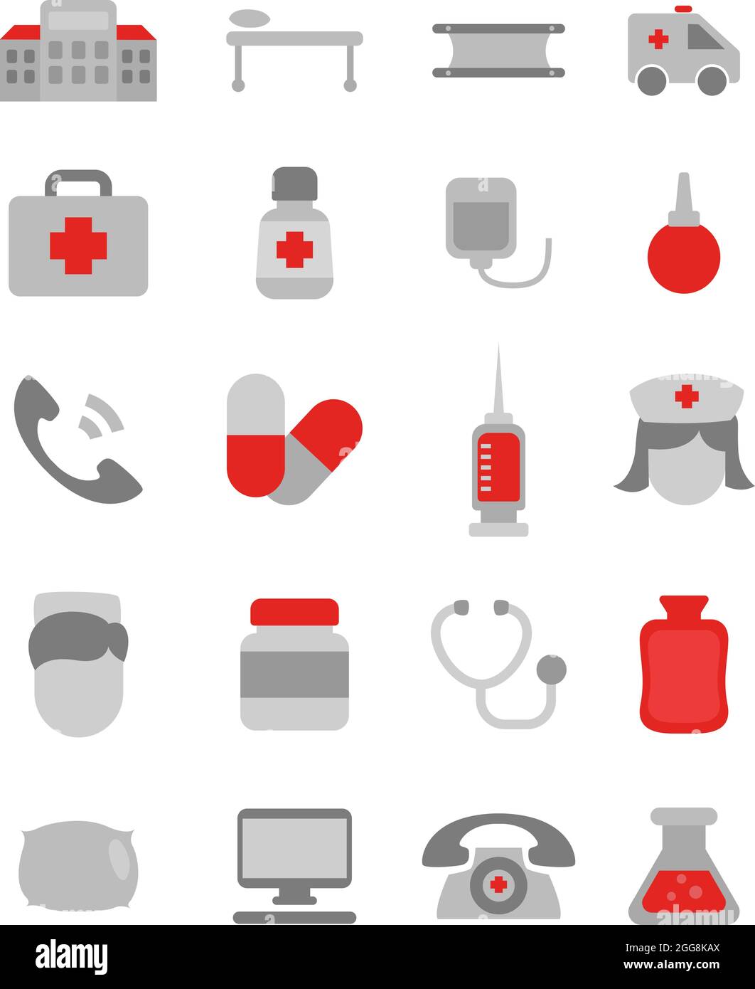 Hospital clinic, illustration, vector, on a white background Stock ...