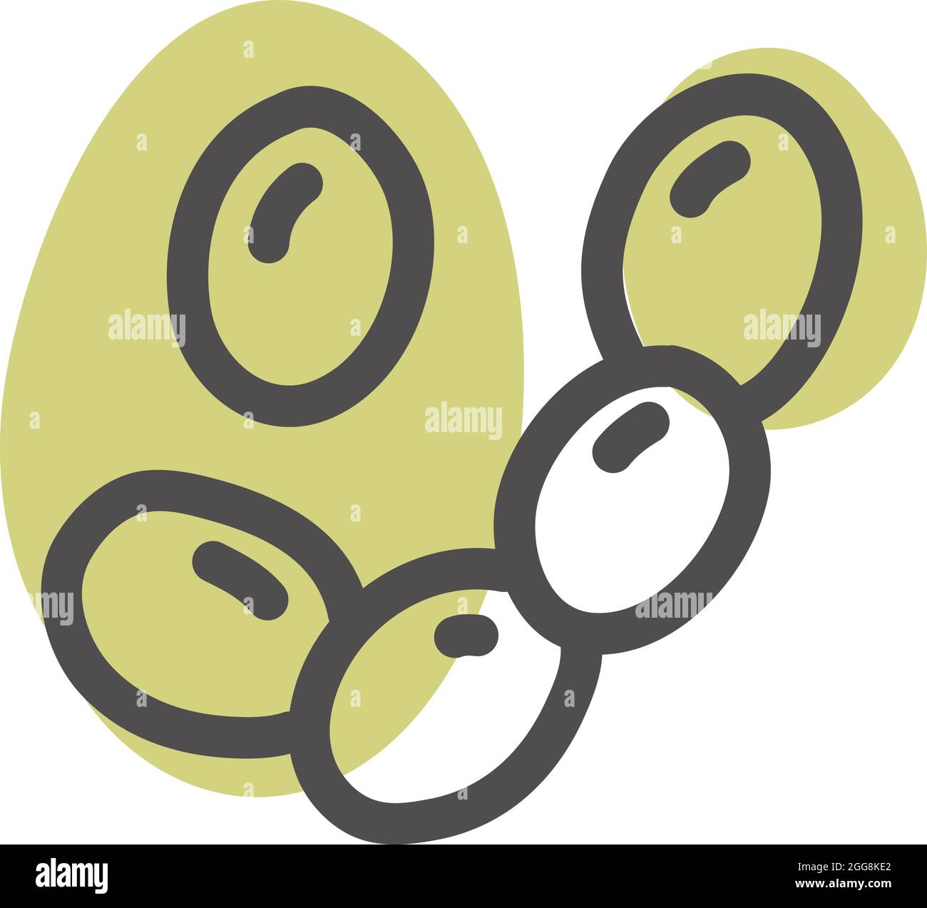 Circle bacteria, illustration, vector, on a white background Stock Vector Image & Art - Alamy