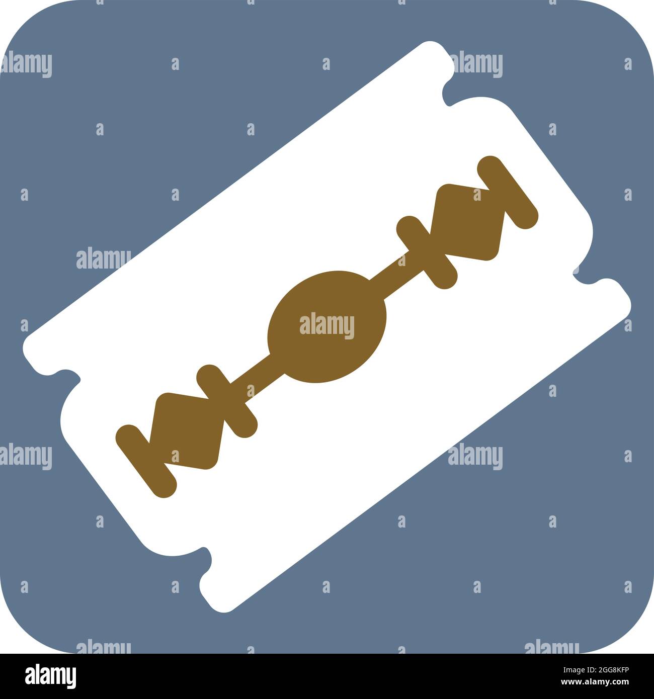 Sharp razor, illustration, vector, on a white background Stock Vector ...