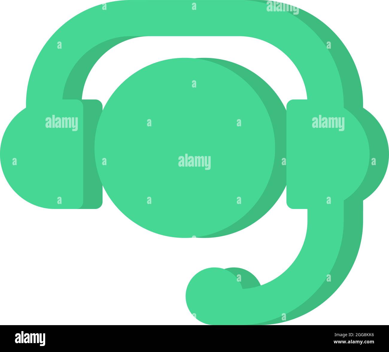 Call center app, illustration, vector, on a white background Stock ...