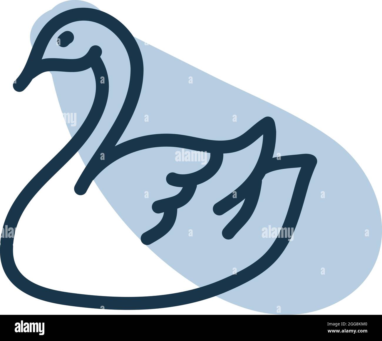Swiming bird Stock Vector Images - Alamy