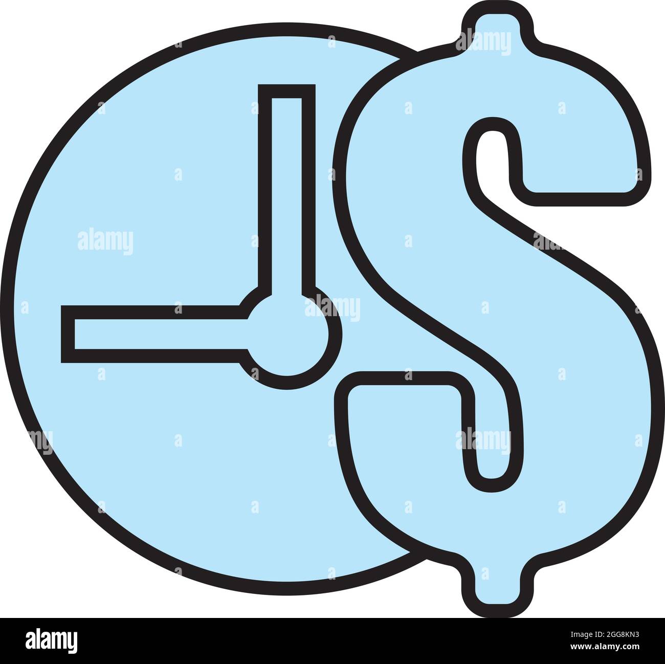 Working hard, illustration, vector, on a white background Stock Vector ...