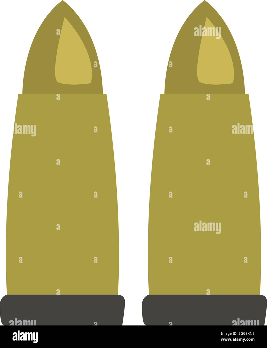 Yellow bullet, illustration, vector, on a white background Stock Vector ...