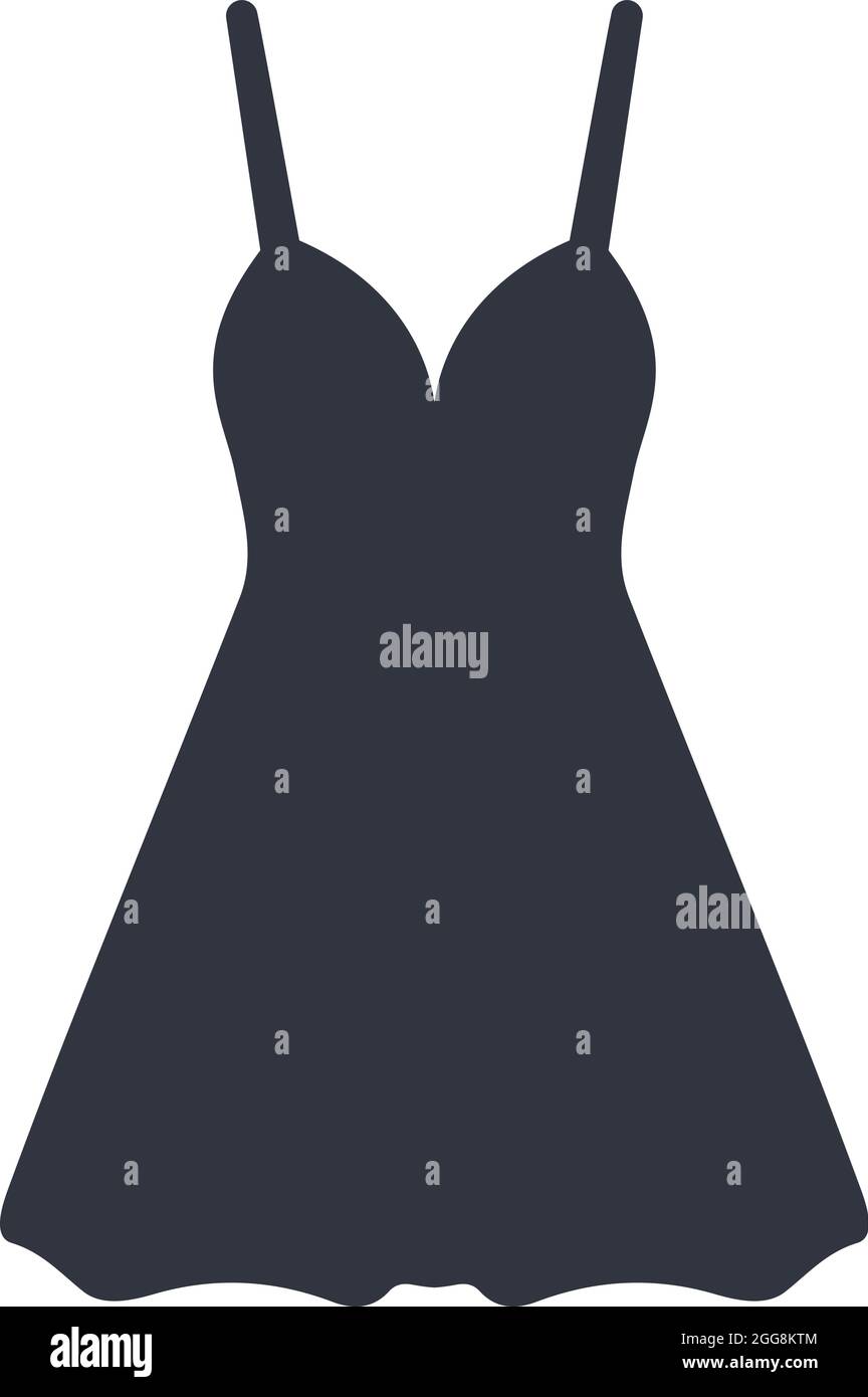 Sun dress, illustration, vector, on a white background Stock Vector ...