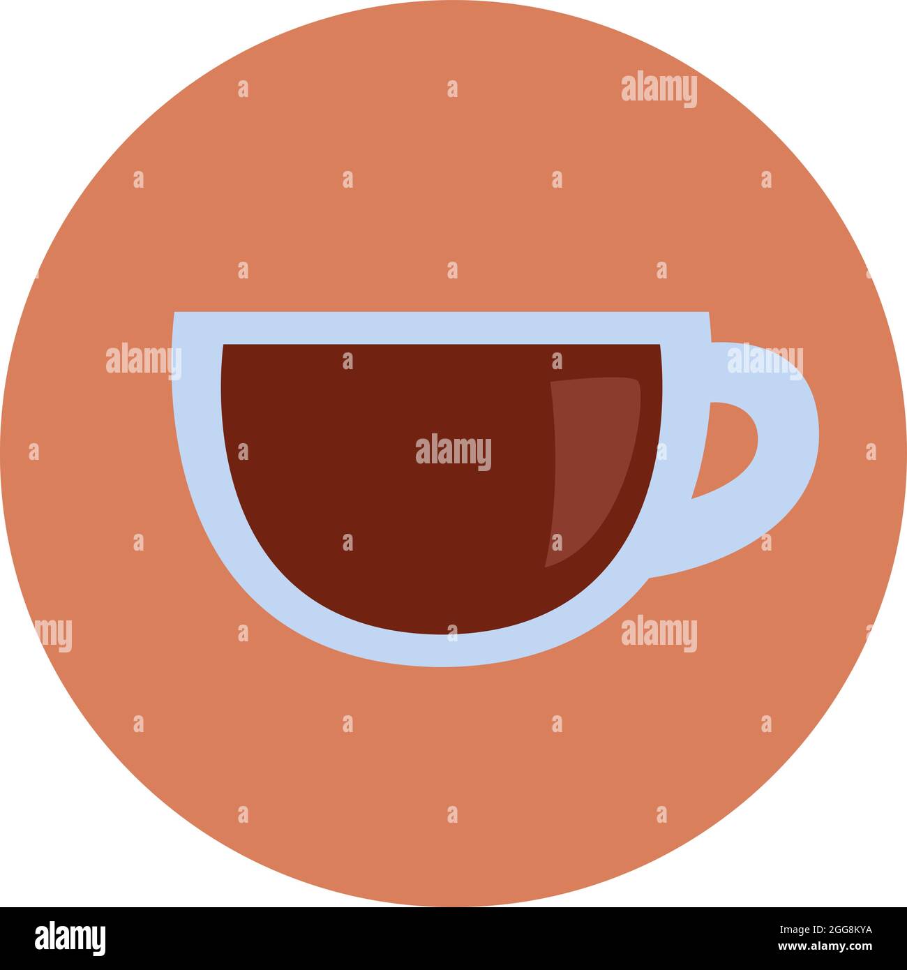 Latte foam in glass Stock Vector Images - Alamy