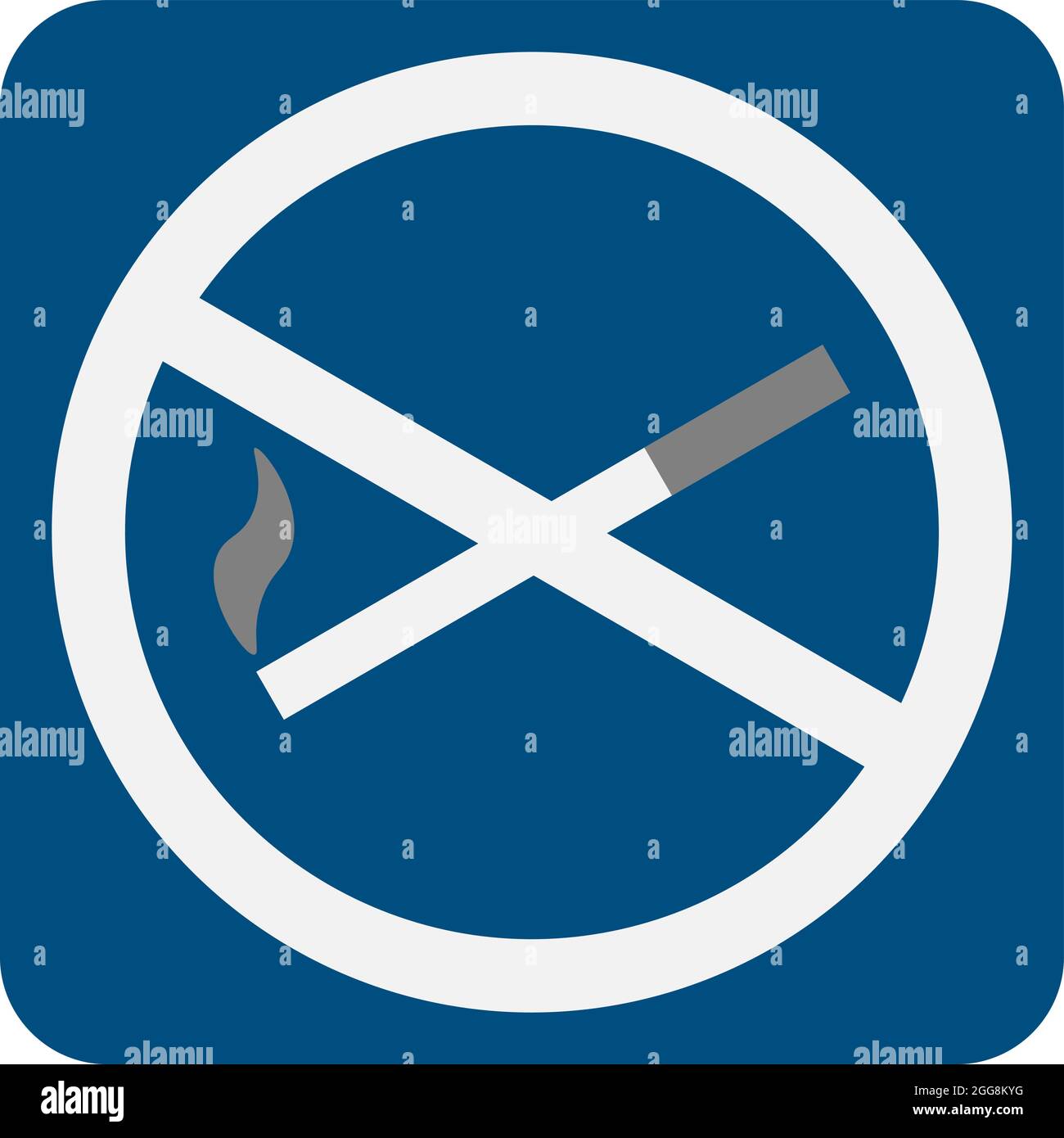 No smoking zone, illustration, vector, on a white background Stock ...