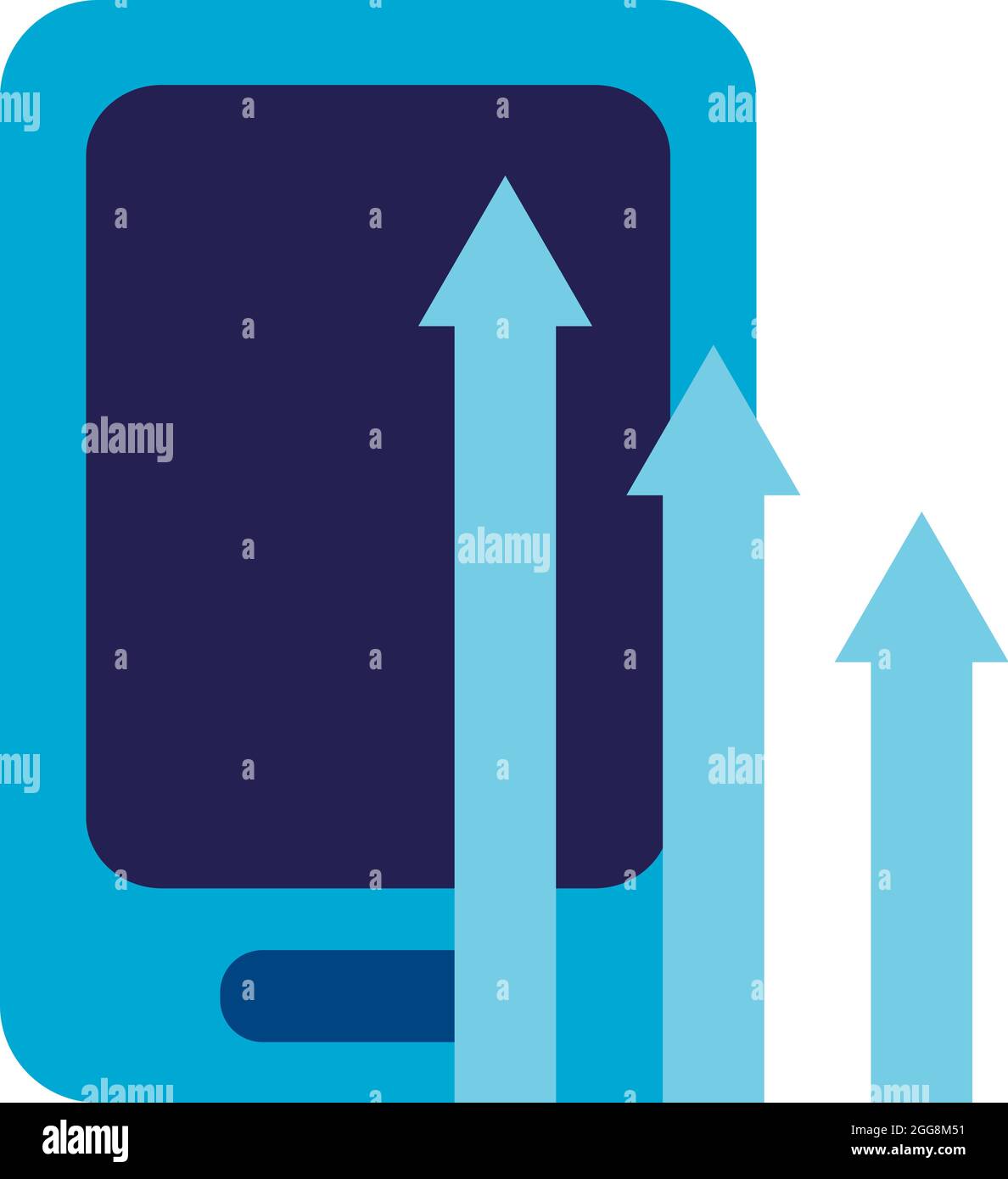 Mobile analytics icon on Cut Out Stock Images & Pictures - Alamy