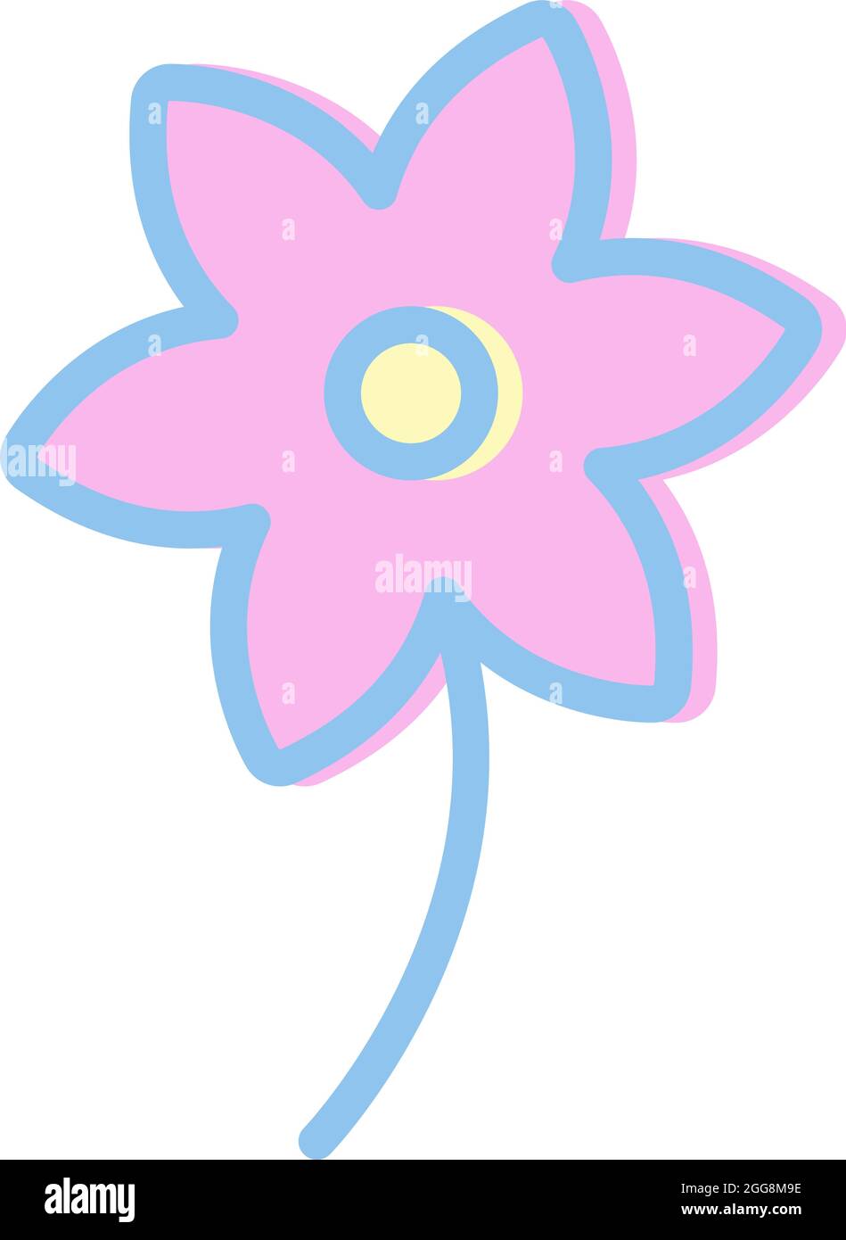 Pink flower beds Stock Vector Images - Alamy