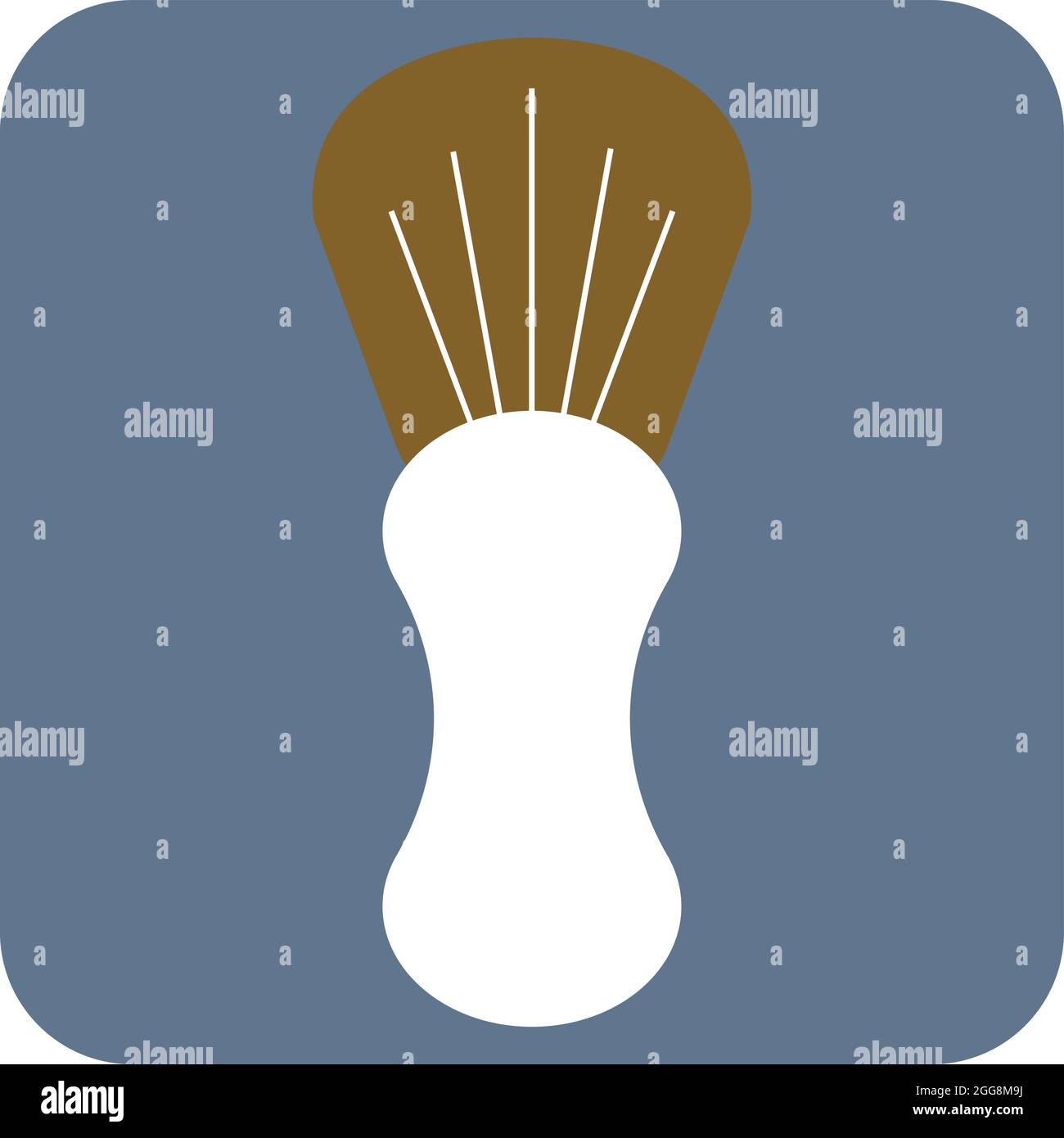 Shaving foam brush on Stock Vector Images - Alamy